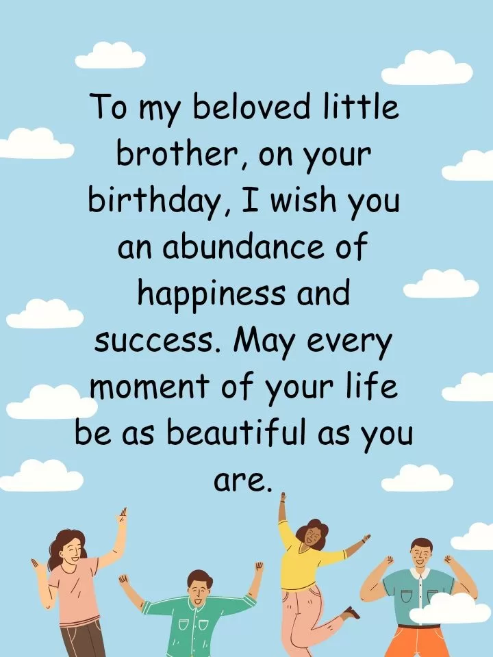 happy birthday wishes for little brother - Wowgiftidea.com